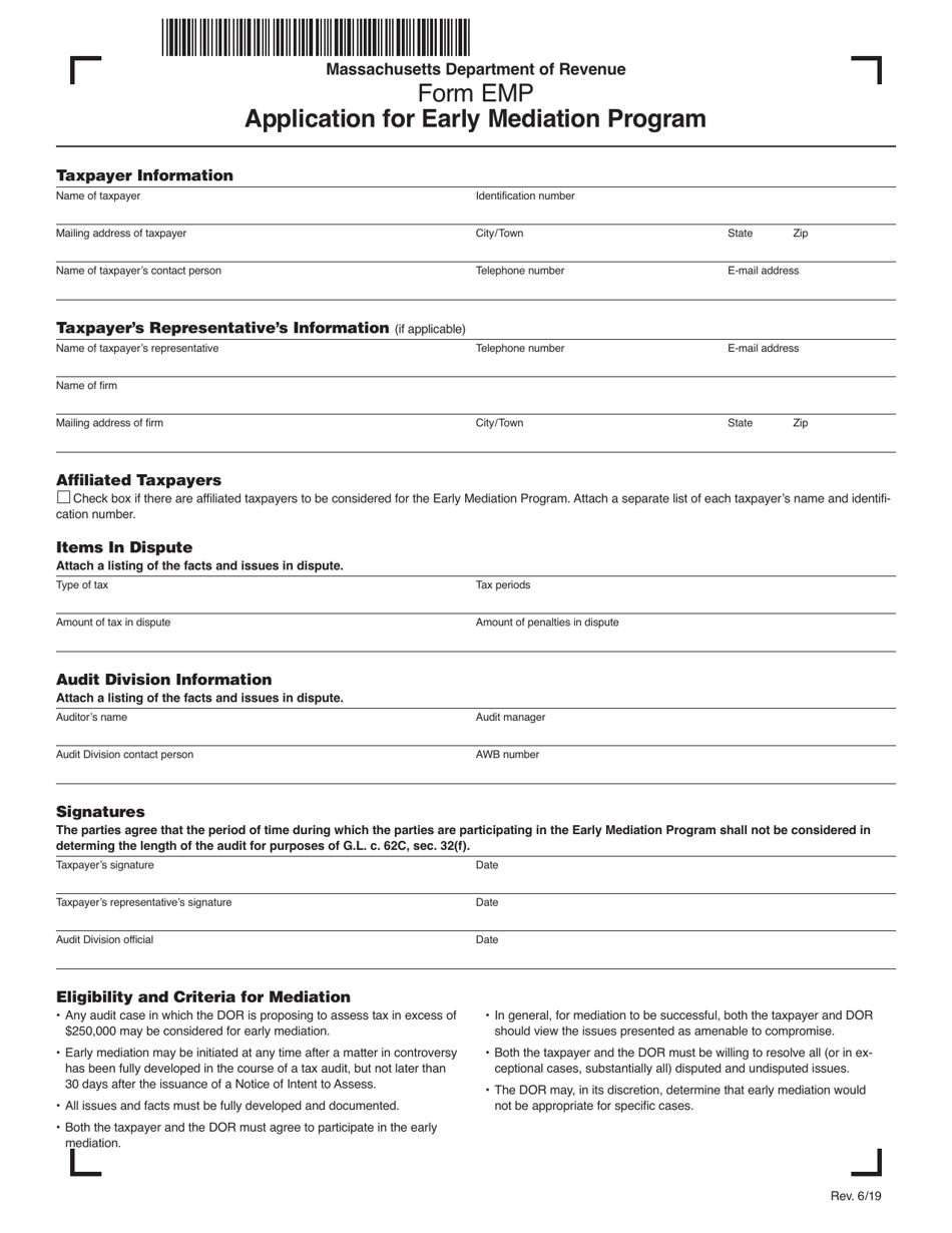 Form EMP - Fill Out, Sign Online and Download Printable PDF ...