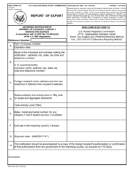 NRC Form 831 Download Fillable PDF or Fill Online Report of Export ...