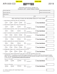 Form AR1000-CO Download Fillable PDF or Fill Online Check-Off ...