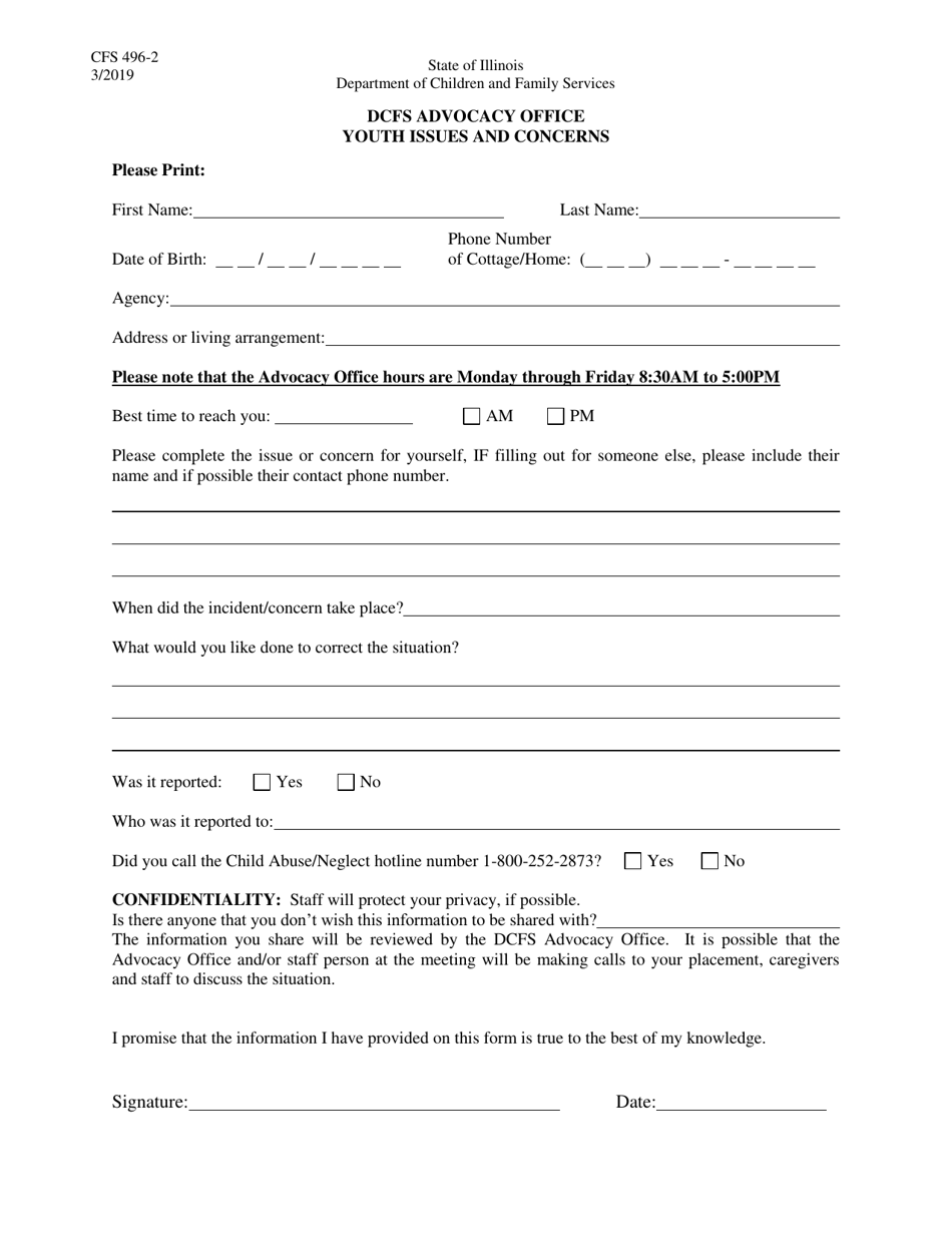 Form CFS496-2 - Fill Out, Sign Online and Download Fillable PDF ...