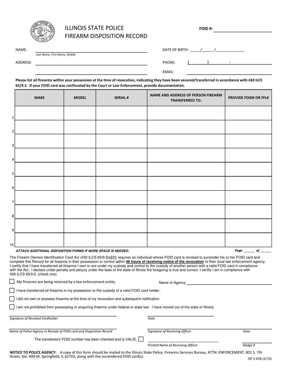 Form ISP2-636 - Fill Out, Sign Online and Download Fillable PDF ...
