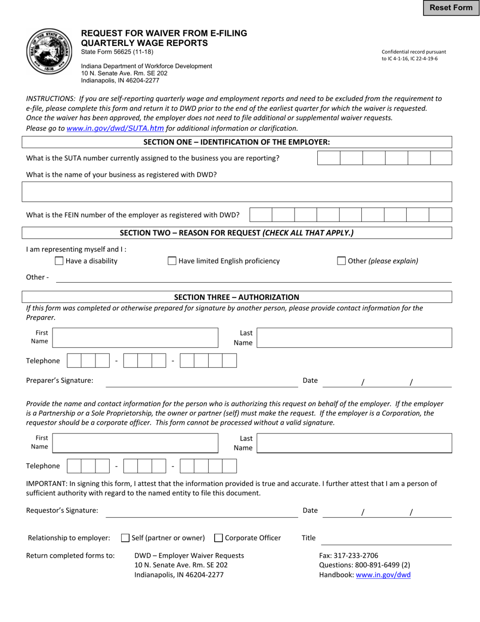 State Form 56625 - Fill Out, Sign Online and Download Fillable PDF ...