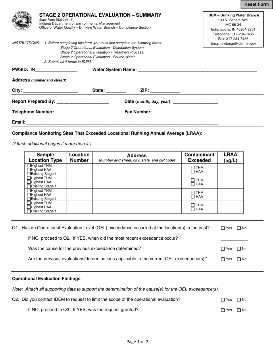 State Form 55260 - Fill Out, Sign Online and Download Fillable PDF ...