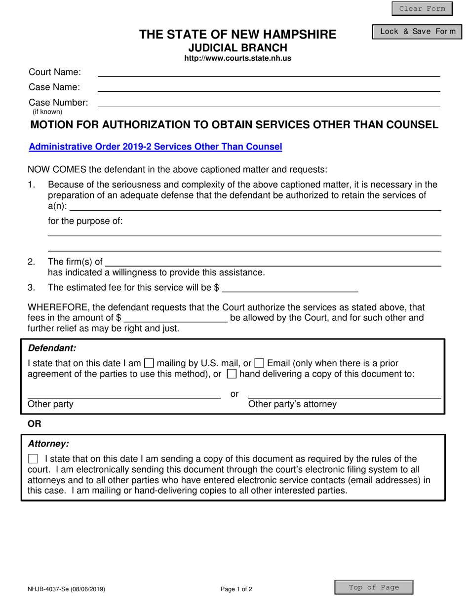 Form NHJB-4037-SE - Fill Out, Sign Online and Download Fillable PDF ...