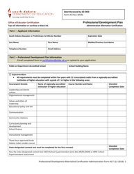 Nevada Professional Development Plan - 3 Year Cycle Download Fillable ...