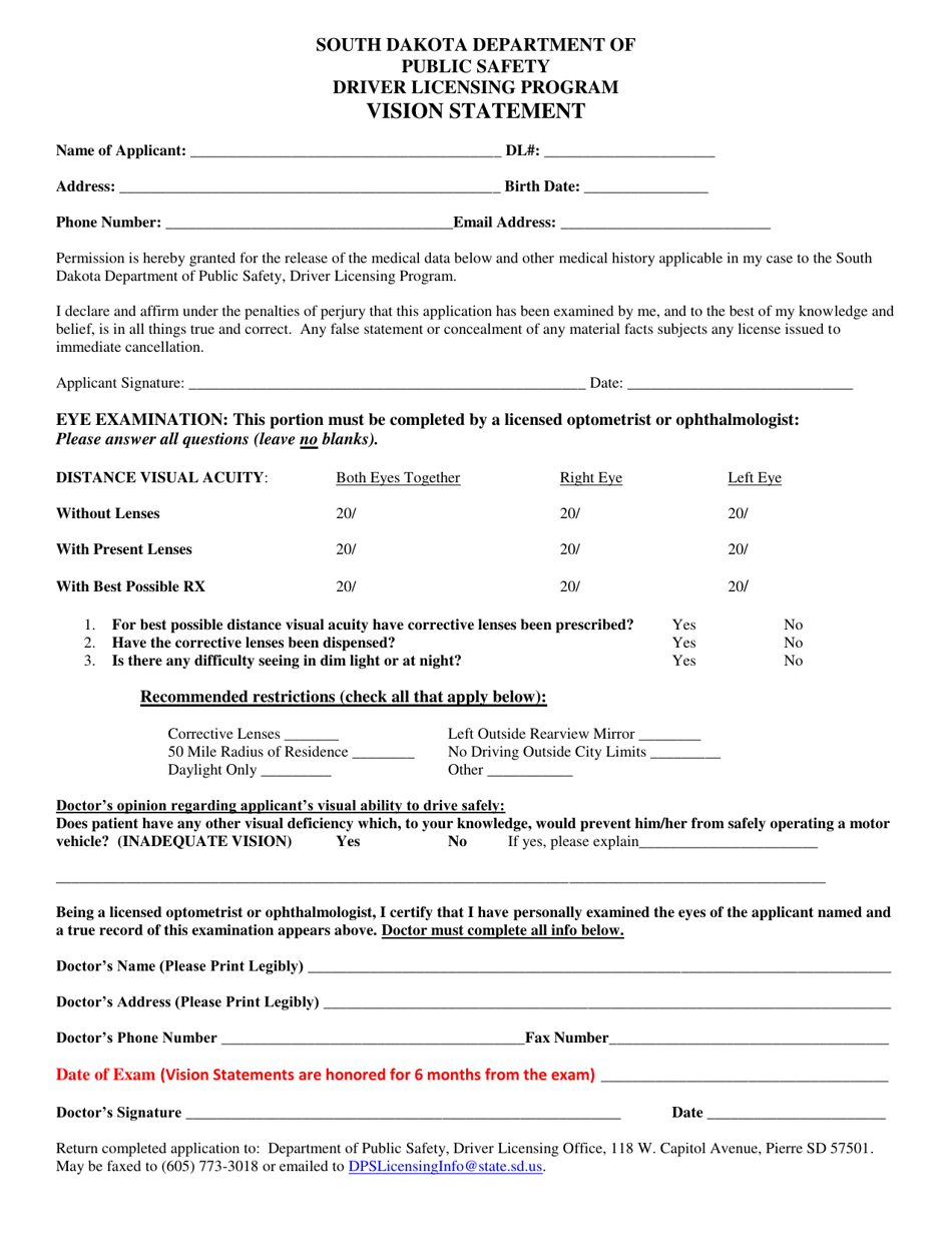South Dakota Vision Statement Fill Out Sign Online And Download PDF south-dakota-vision-statement-fill-out-sign-online-and-download-pdf