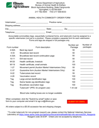 Illinois Animal Health Commodity Order Form - Fill Out, Sign Online and ...