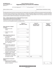 Form IT-20 (IT-20S; IT-20NP; IT-65; State Form 49105) Schedule E ...