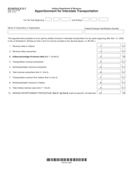 Form IT-20 (IT-20S; IT-20NP; IT-65; State Form 49105) Schedule E ...