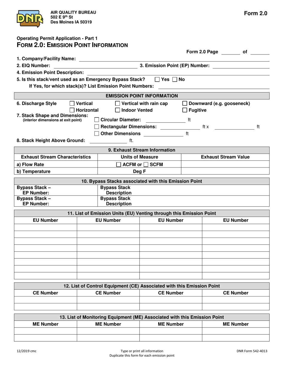Form 2.0 (DNR Form 542-4013) Part 1 - Fill Out, Sign Online and ...