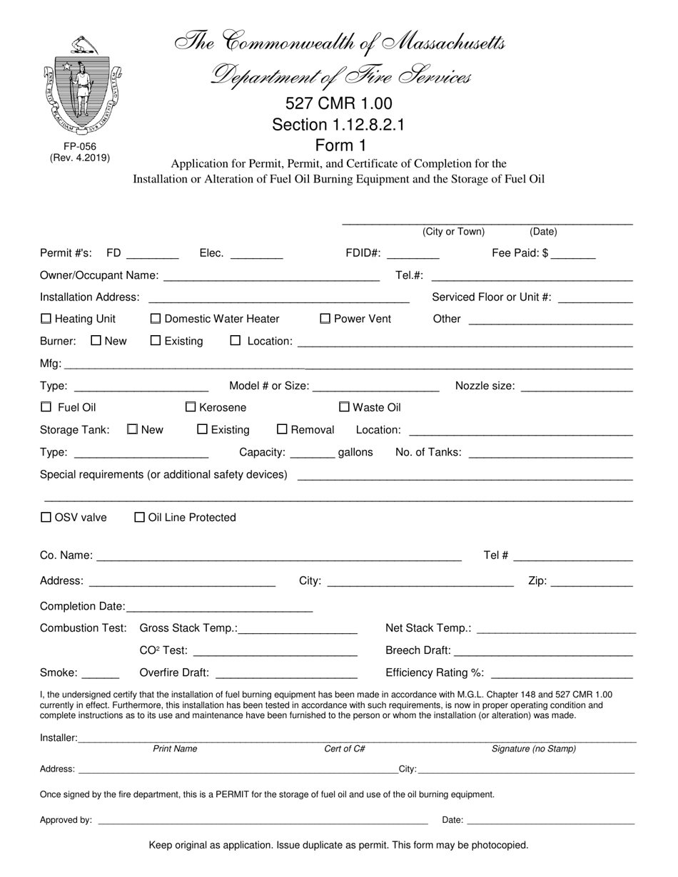 Form FP-056 (1) - Fill Out, Sign Online and Download Printable PDF ...