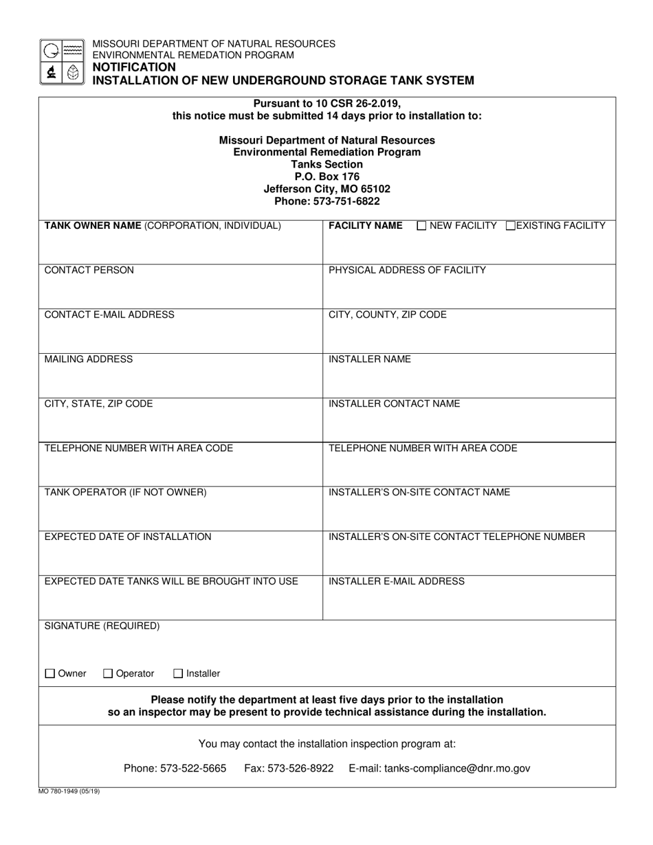 Form MO780-1949 - Fill Out, Sign Online and Download Fillable PDF ...