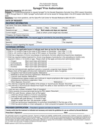 Form FA-65 Download Fillable PDF or Fill Online Synagis Prior Authorization Nevada | Templateroller