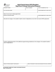 DSHS Form 02-516 Download Printable PDF or Fill Online Adult Family ...