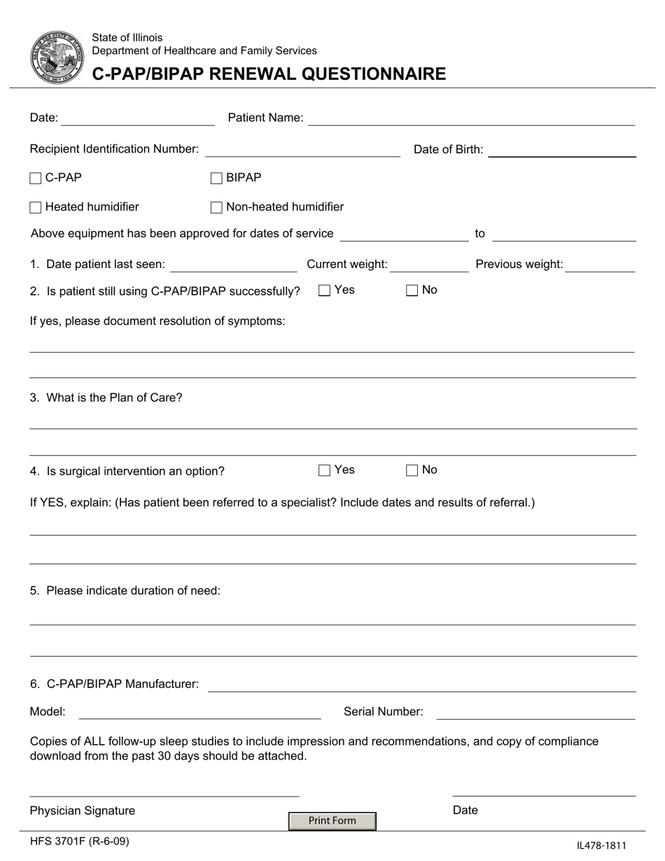 Form HFS3701F (IL478-1811) - Fill Out, Sign Online and Download ...