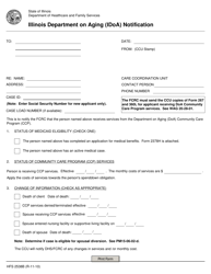 Form HFS2538B Download Fillable PDF or Fill Online Illinois Department ...