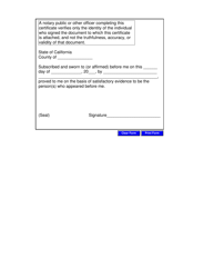California Notary Jurat Download Fillable PDF | Templateroller