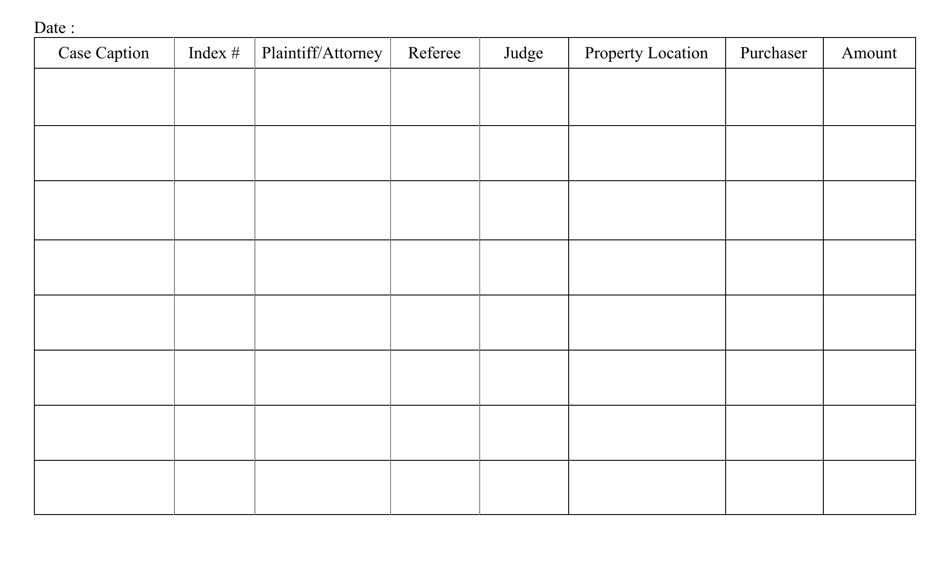 New York Auction Sheet - Fill Out, Sign Online and Download PDF ...