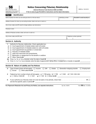 IRS Form 56 - Fill Out, Sign Online and Download Fillable PDF ...