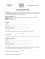 Louisiana License Surrender and Letter of Clearance Download Fillable PDF | Templateroller