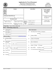 USCIS Form I-131 Download Fillable PDF or Fill Online Application for ...