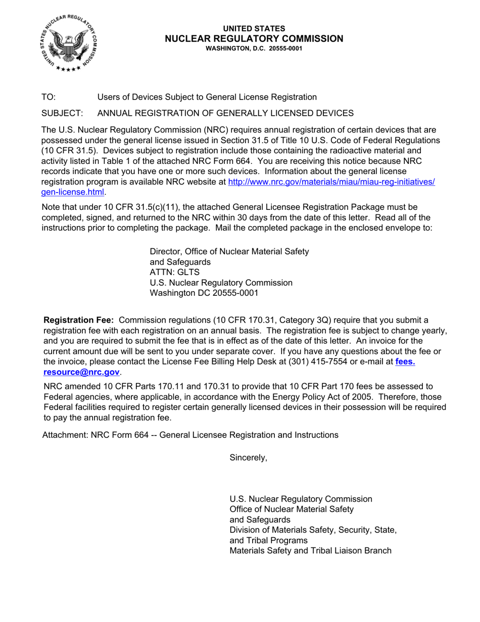 NRC Form 664 - Fill Out, Sign Online and Download Fillable PDF ...