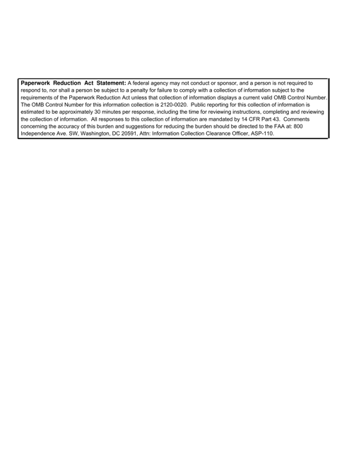 FAA Form 337 Download Fillable PDF or Fill Online Major Repair and ...