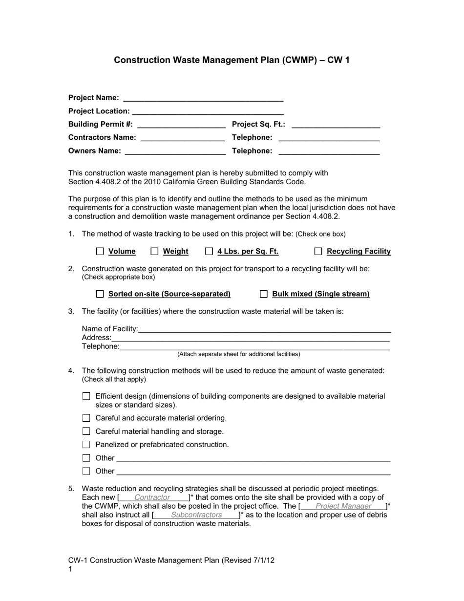 Form CW1 Fill Out Sign Online And Download Printable PDF California 