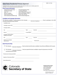2020 Colorado State Party Presidential Primary Approval - Fill Out ...