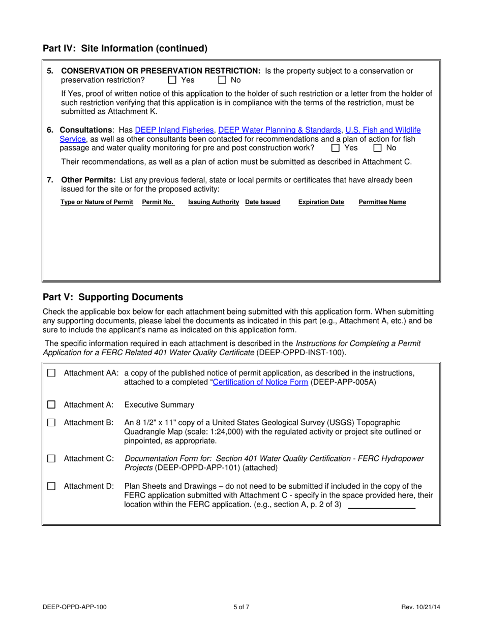 Form DEEP-OPPD-APP-100 - Fill Out, Sign Online and Download Printable ... Form DEEP-OPPD-APP-100 - Fill Out, Sign Online and Download Printable ...