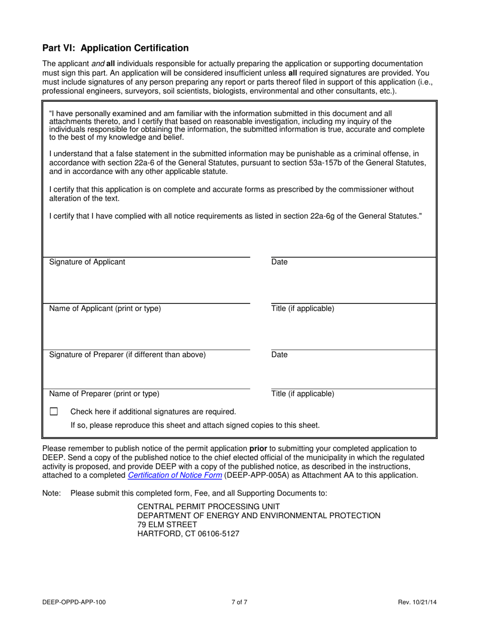 Form DEEP-OPPD-APP-100 - Fill Out, Sign Online and Download Printable ... Form DEEP-OPPD-APP-100 - Fill Out, Sign Online and Download Printable ...