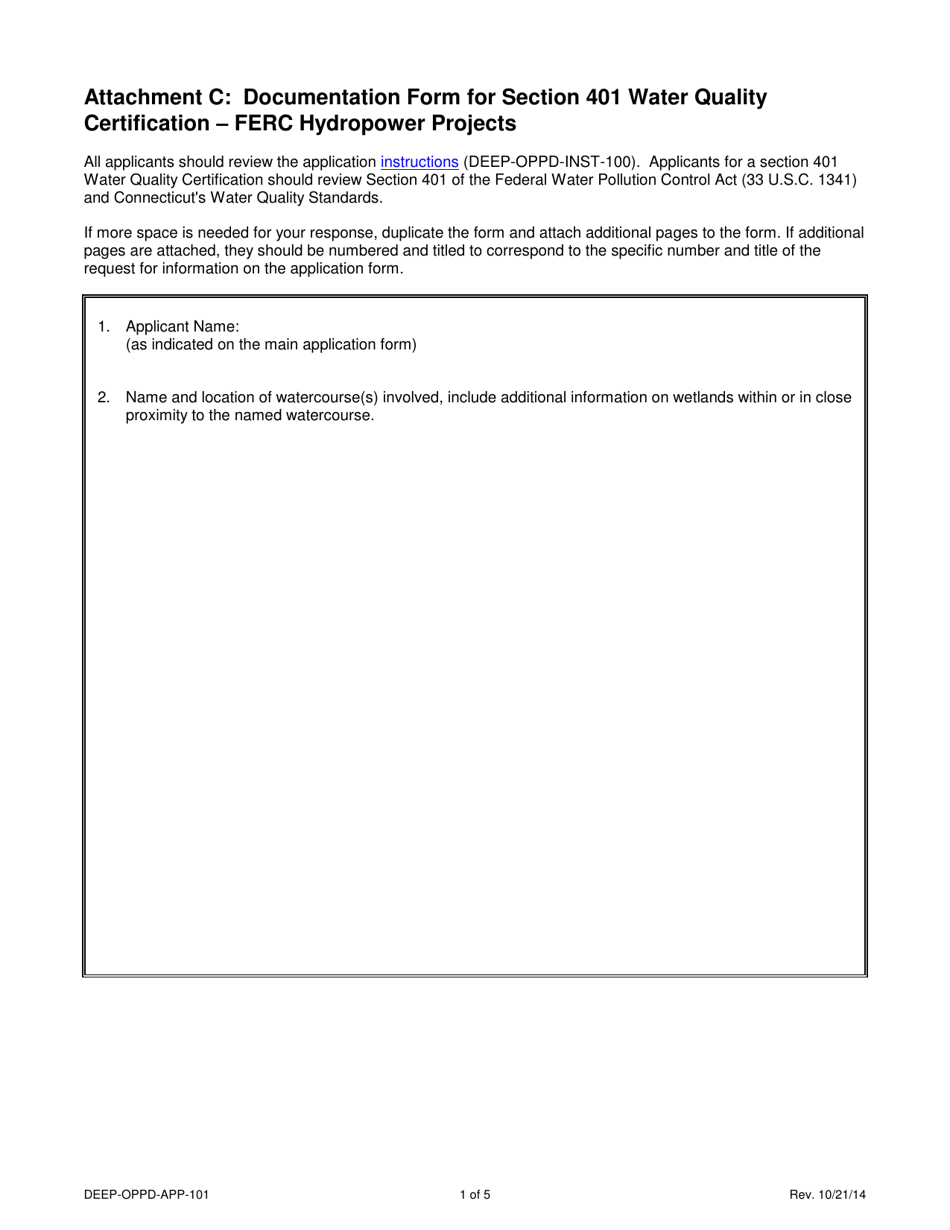 Form DEEP-OPPD-APP-100 - Fill Out, Sign Online and Download Printable ... Form DEEP-OPPD-APP-100 - Fill Out, Sign Online and Download Printable ...