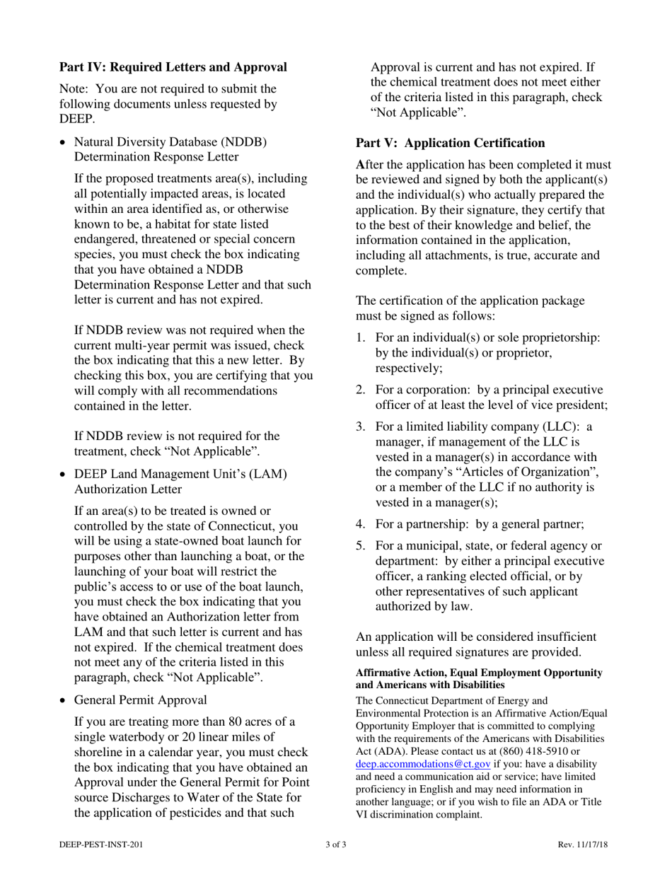 Download Instructions for Form DEEP-PEST-APP-201 Application to Re ... Download Instructions for Form DEEP-PEST-APP-201 Application to Re ...