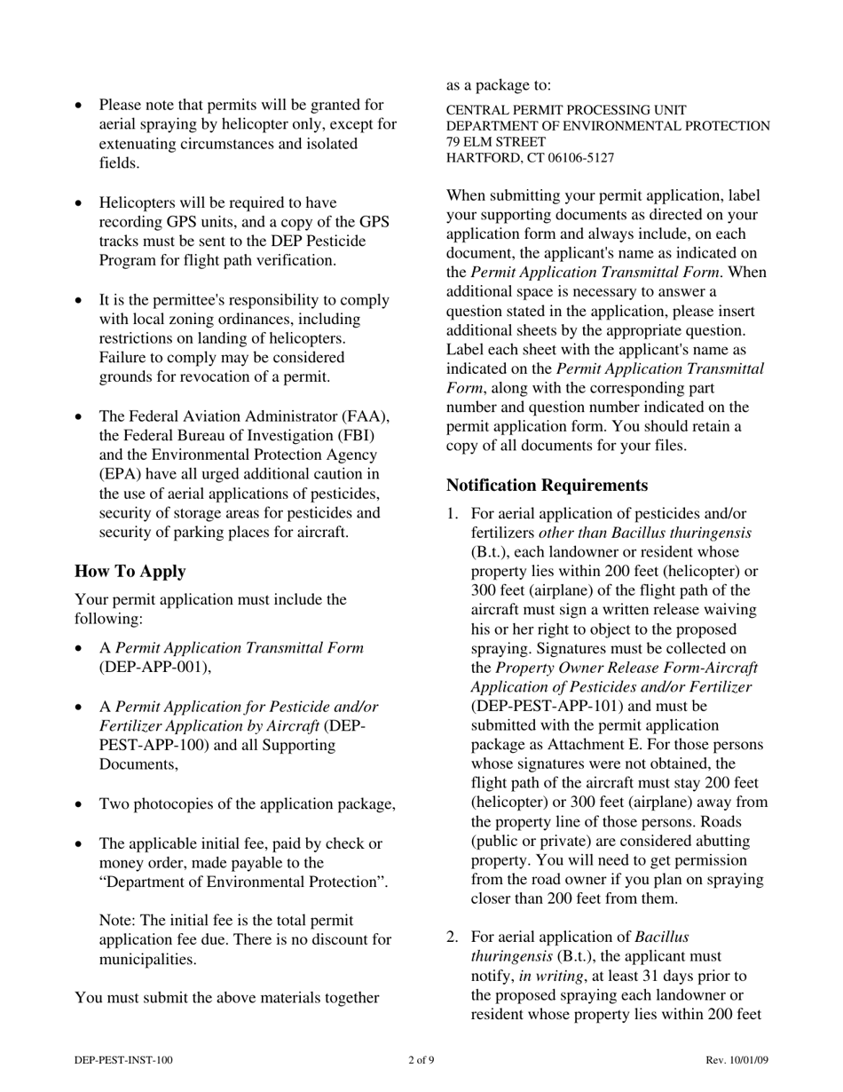 Download Instructions for Form DEEP-PEST-APP-100 Permit Application for ... Download Instructions for Form DEEP-PEST-APP-100 Permit Application for ...