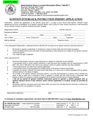 Hawaii Ignition Interlock Instruction Permit Application Download ...