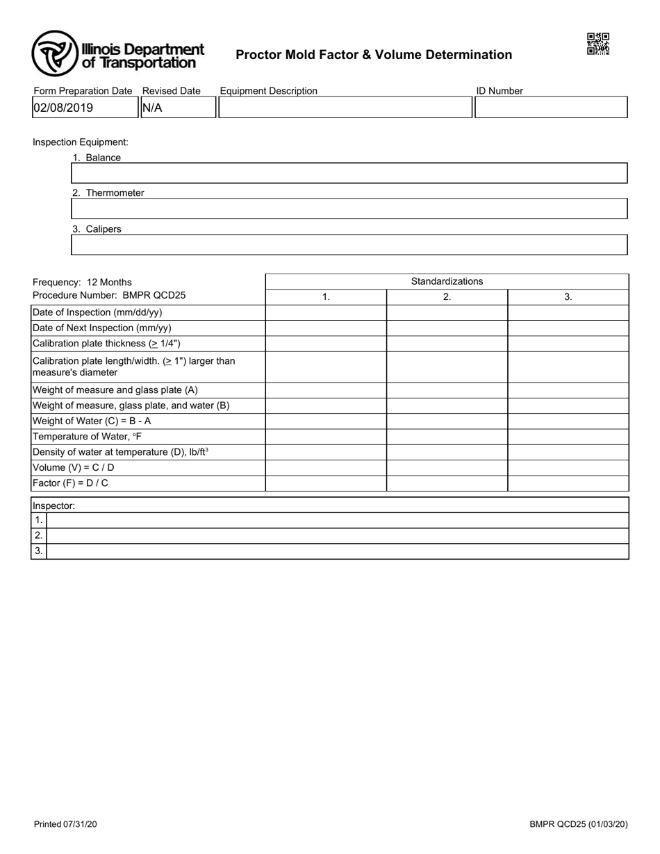 Form BMPR QCD25 - Fill Out, Sign Online and Download Fillable PDF ...