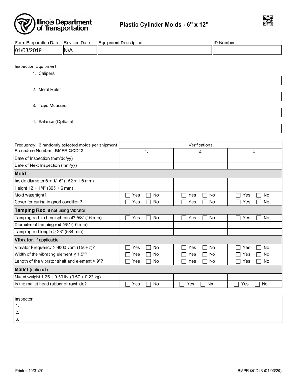 Form BMPR QCD43 - Fill Out, Sign Online and Download Fillable PDF ...