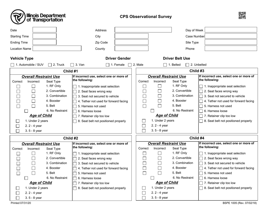 Form BSPE1005 - Fill Out, Sign Online and Download Fillable PDF ...