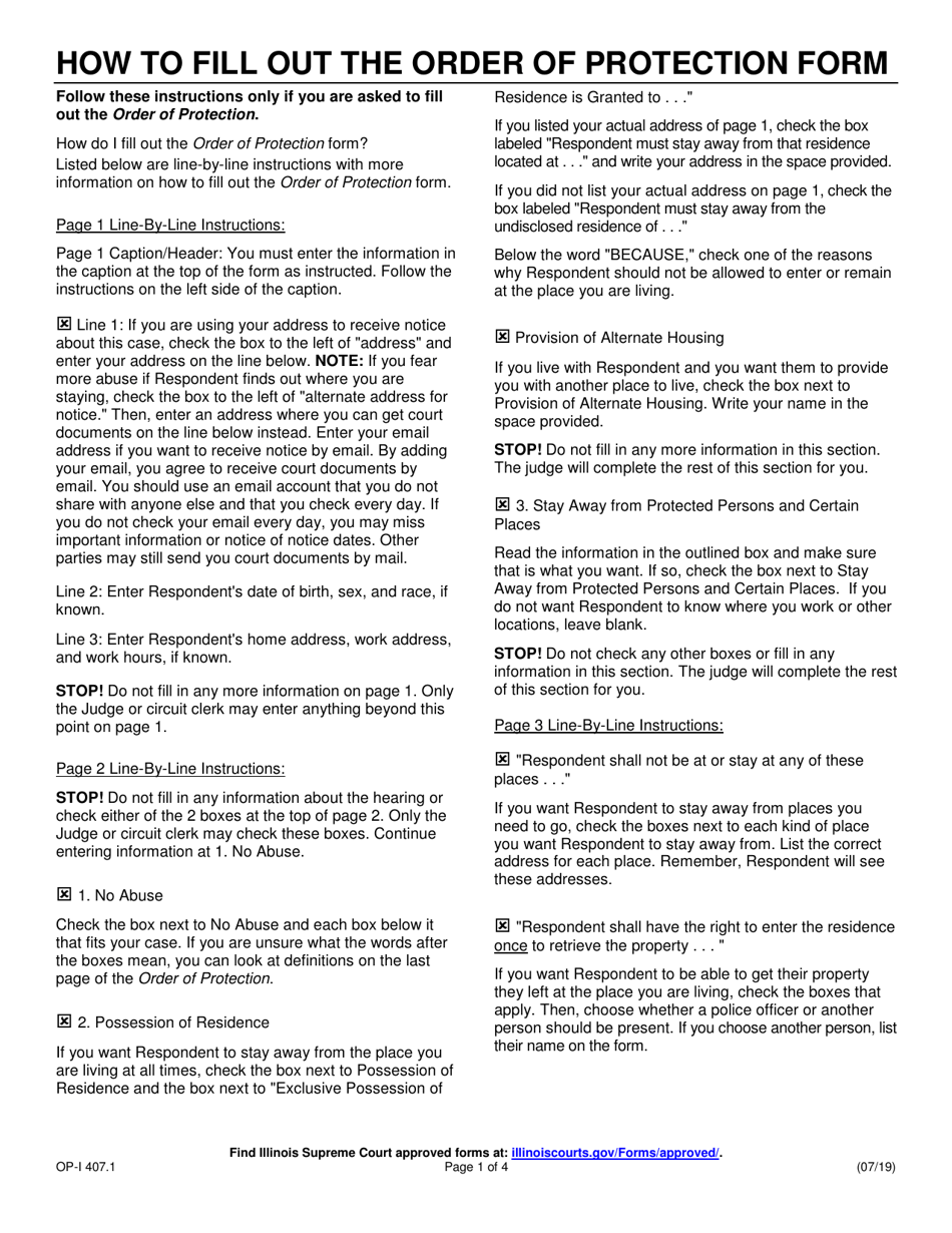 Download Instructions for Form OP-P405.2 Order of Protection PDF ...