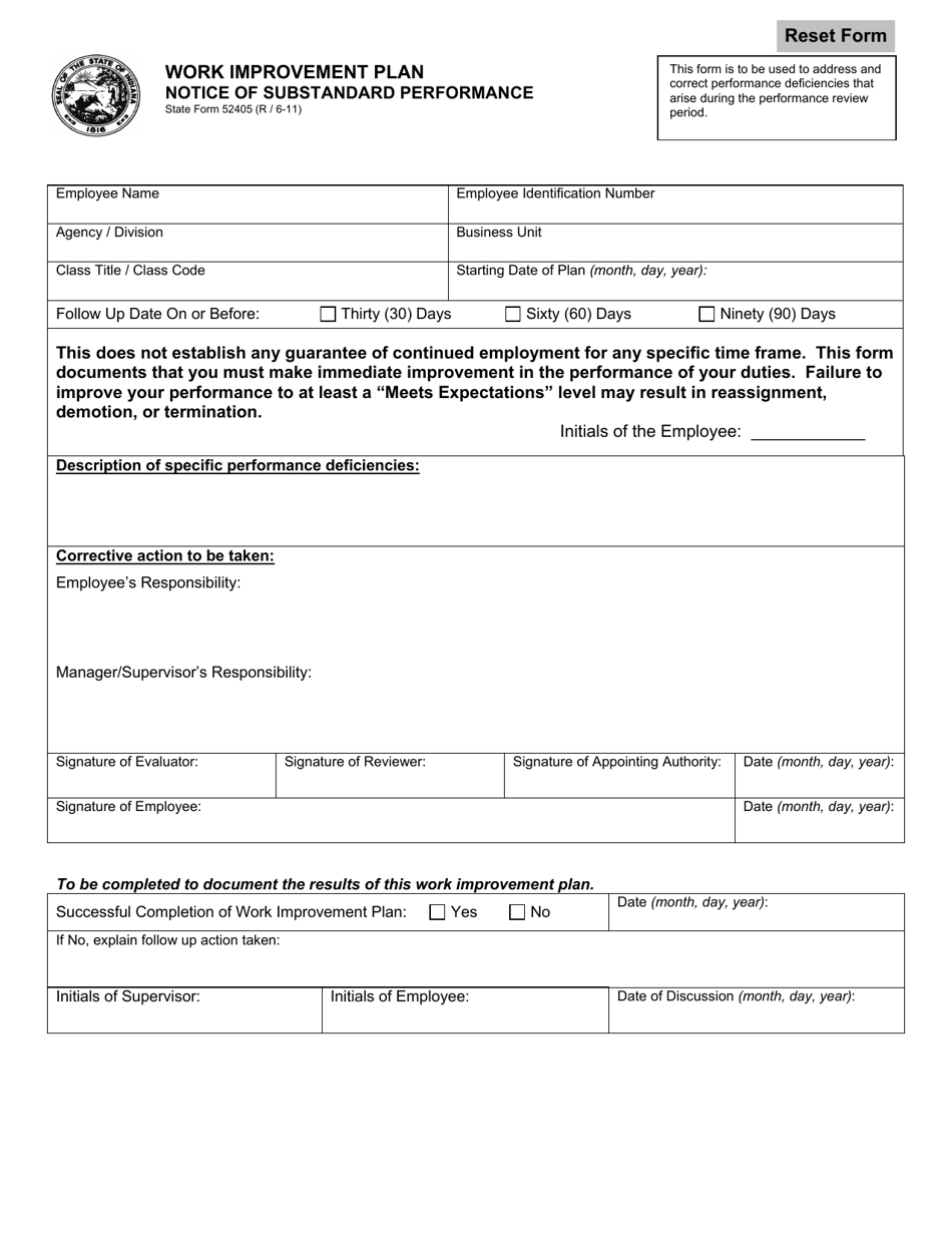 State Form 52405 - Fill Out, Sign Online and Download Fillable PDF ...