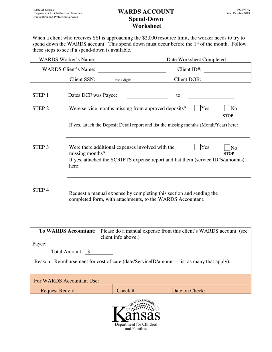 Form PPS5927A - Fill Out, Sign Online and Download Printable PDF ...
