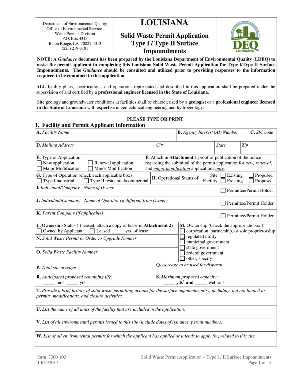 Form 7300 - Fill Out, Sign Online and Download Printable PDF, Louisiana ...