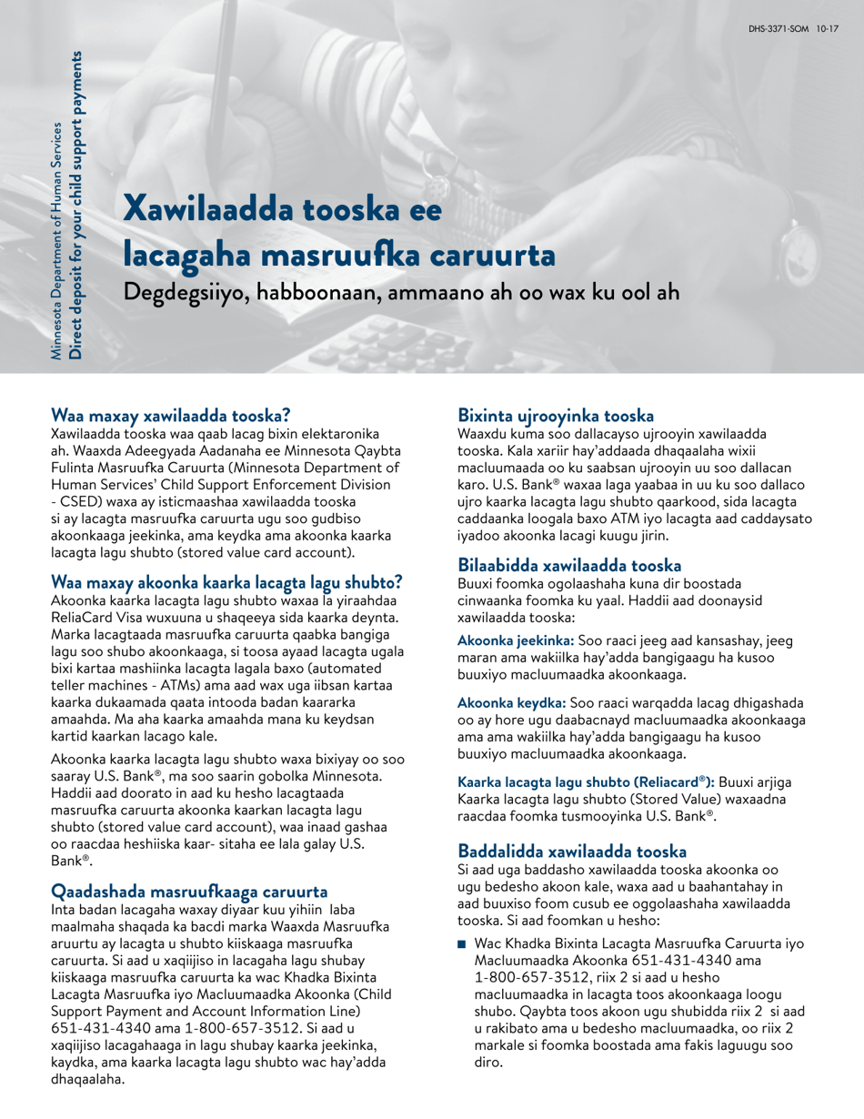 Form DHS-3371-SOM - Fill Out, Sign Online and Download Fillable PDF ...