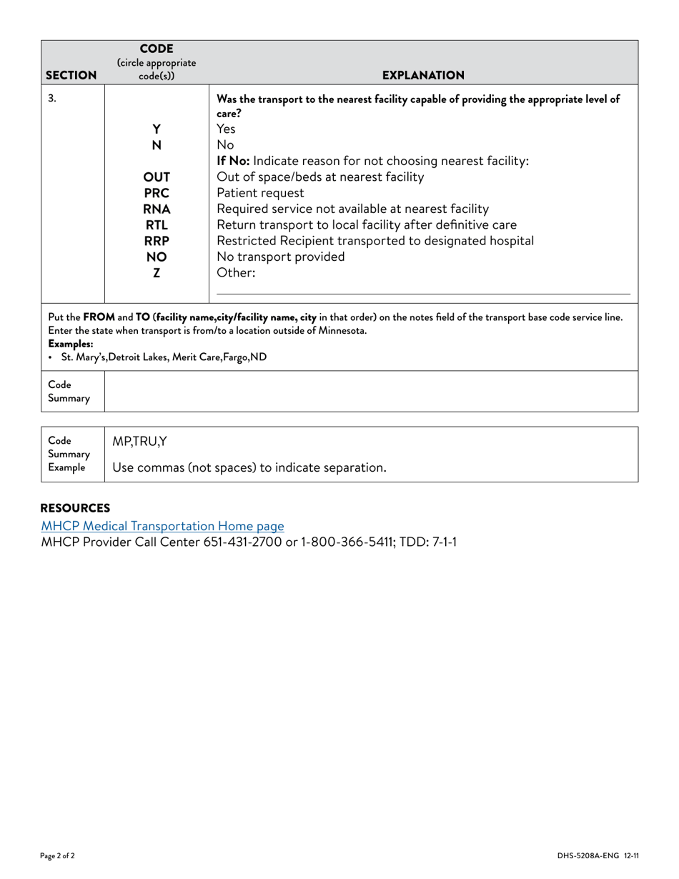 Form DHS-5208A-ENG - Fill Out, Sign Online and Download Printable PDF ...