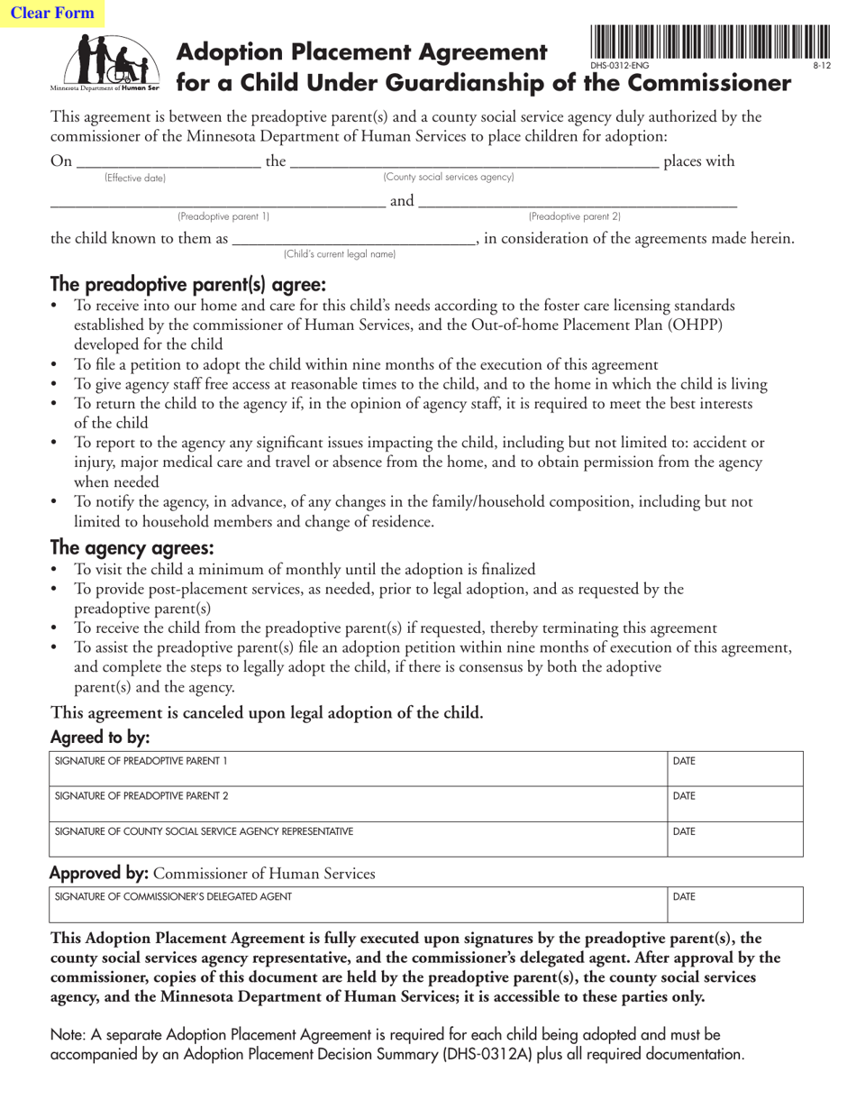 Form DHS-0312-ENG - Fill Out, Sign Online and Download Fillable PDF ...