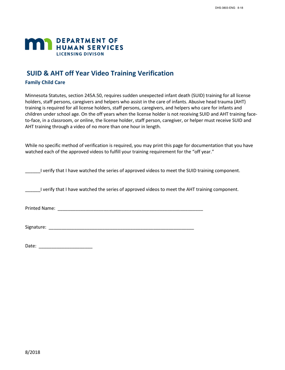 Form DHS-3803-ENG - Fill Out, Sign Online and Download Printable PDF ...