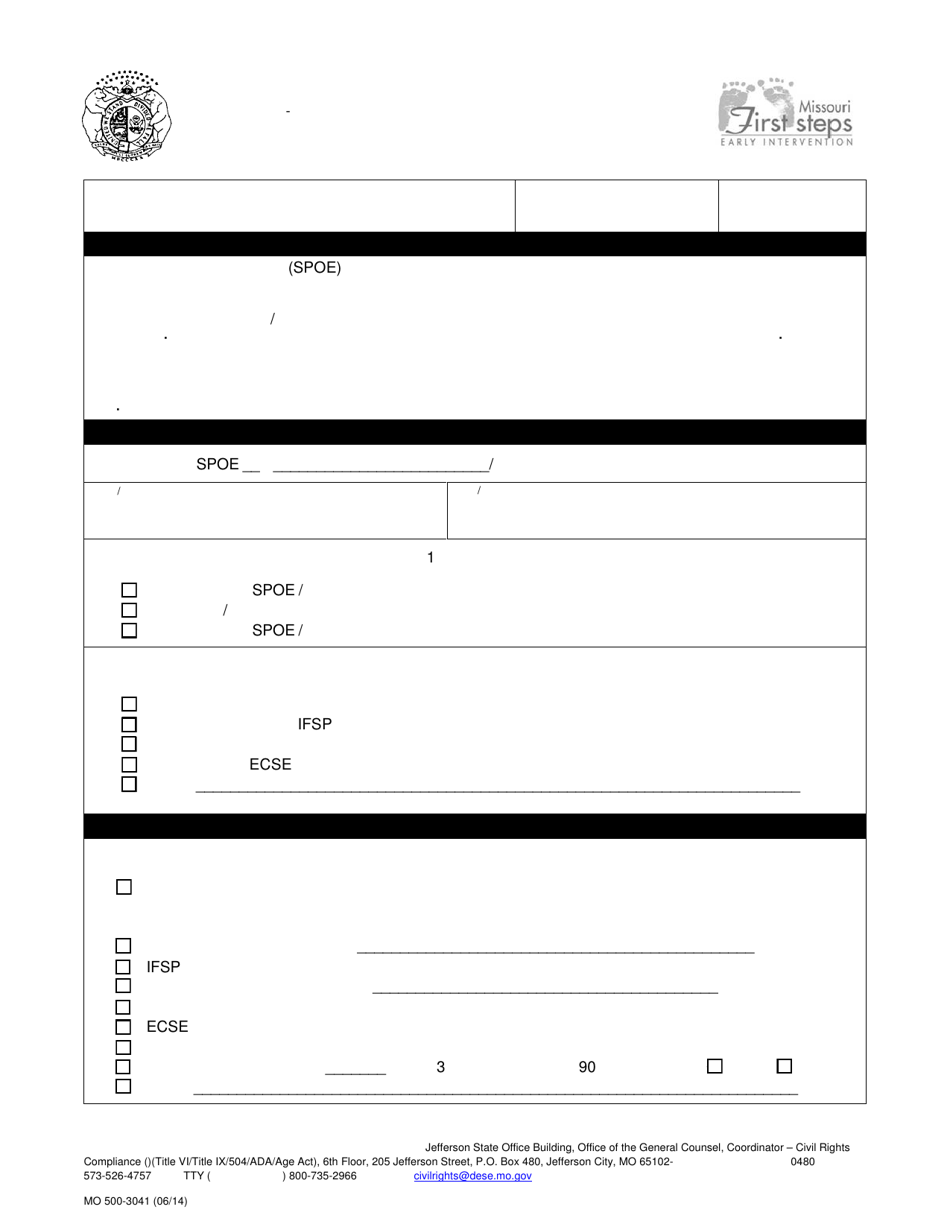 Form MO500-3041 - Fill Out, Sign Online and Download Fillable PDF ...