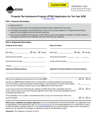 Form PTAP - 2020 - Fill Out, Sign Online and Download Fillable PDF ...