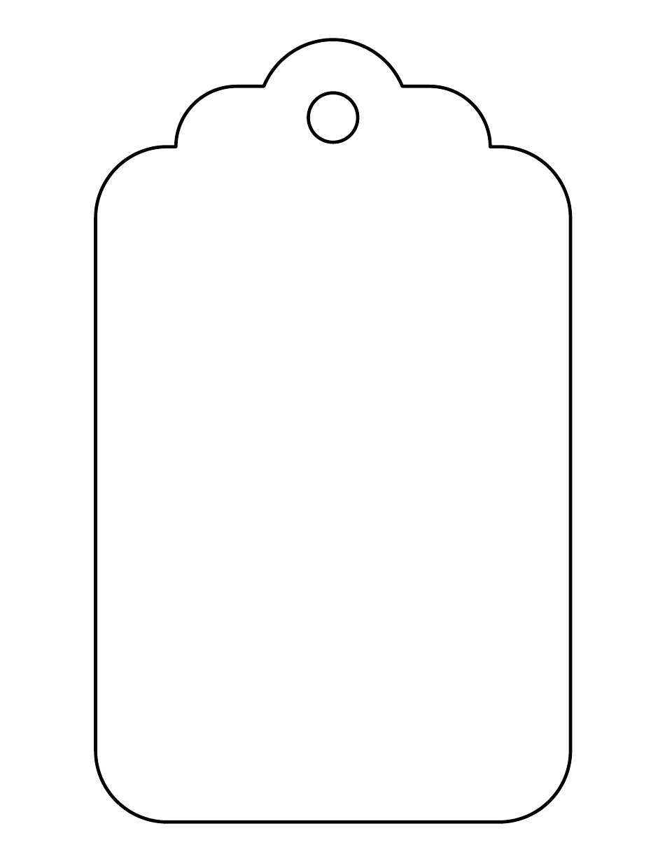 Large Black White Gift Tag Template Download Printable PDF 