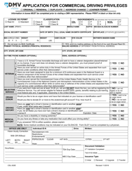 Form CDL-002 Download Fillable PDF or Fill Online Application for ...